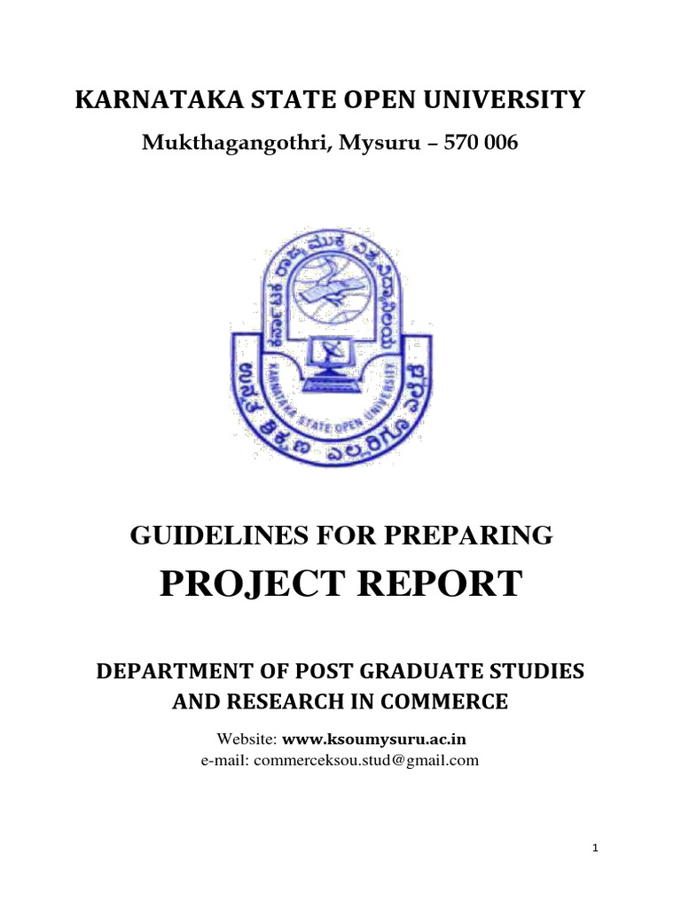 Project Report Guidelines | PDF