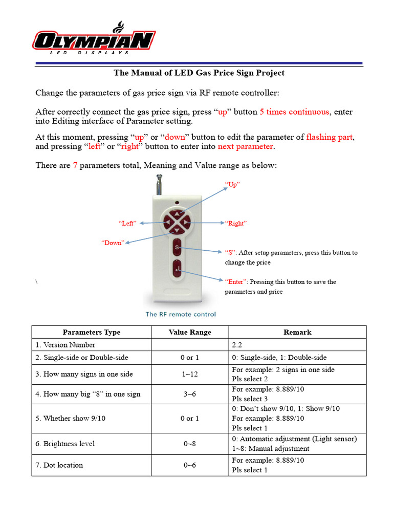 Manual - GL OIL RF | PDF