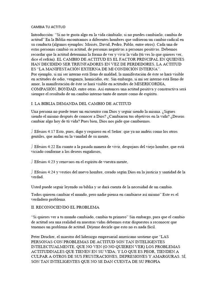 Cambia Tu Actitud Pdf