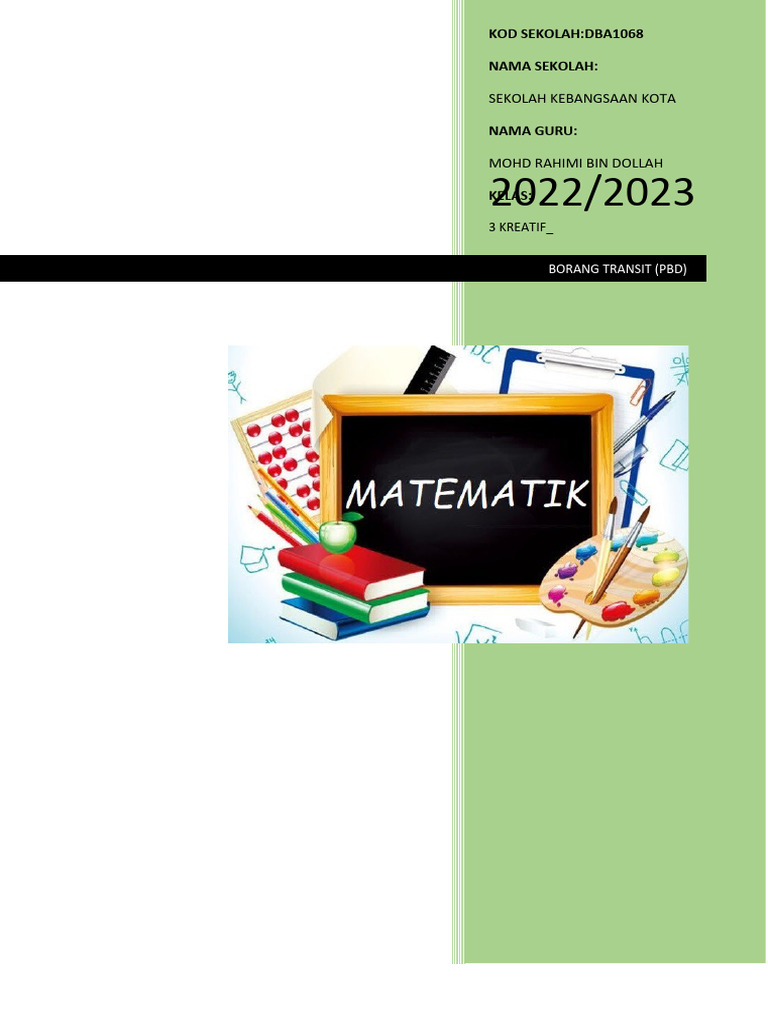 Panduan Standard Prestasi (TP) MT THN 3 | PDF