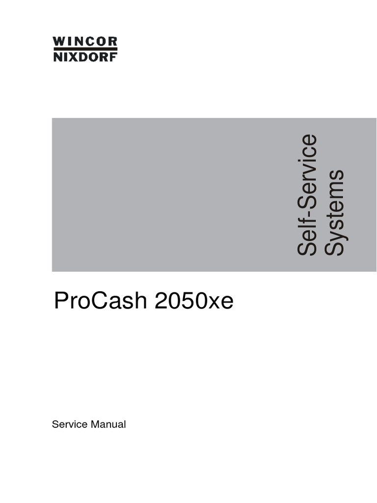 Service Manual ProCash 2050XE | PDF | Computers