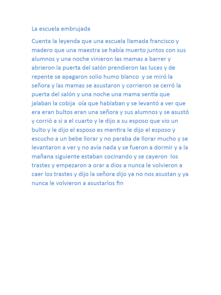 La Escuela Embrujada | PDF