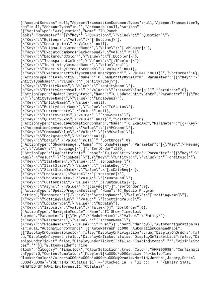 !TimeClock Automation | PDF