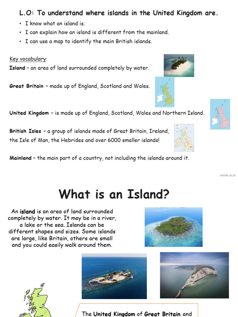 Geography Lesson 2 | PDF | United Kingdom | Island