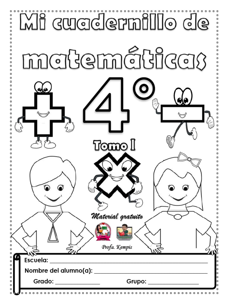 4° Mi cuadernillo de matemáticas Profa Kempis | PDF