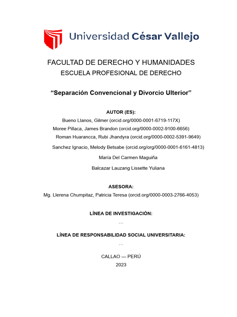 Estudio de Caso - DPC II | PDF | Divorcio | Instituciones sociales