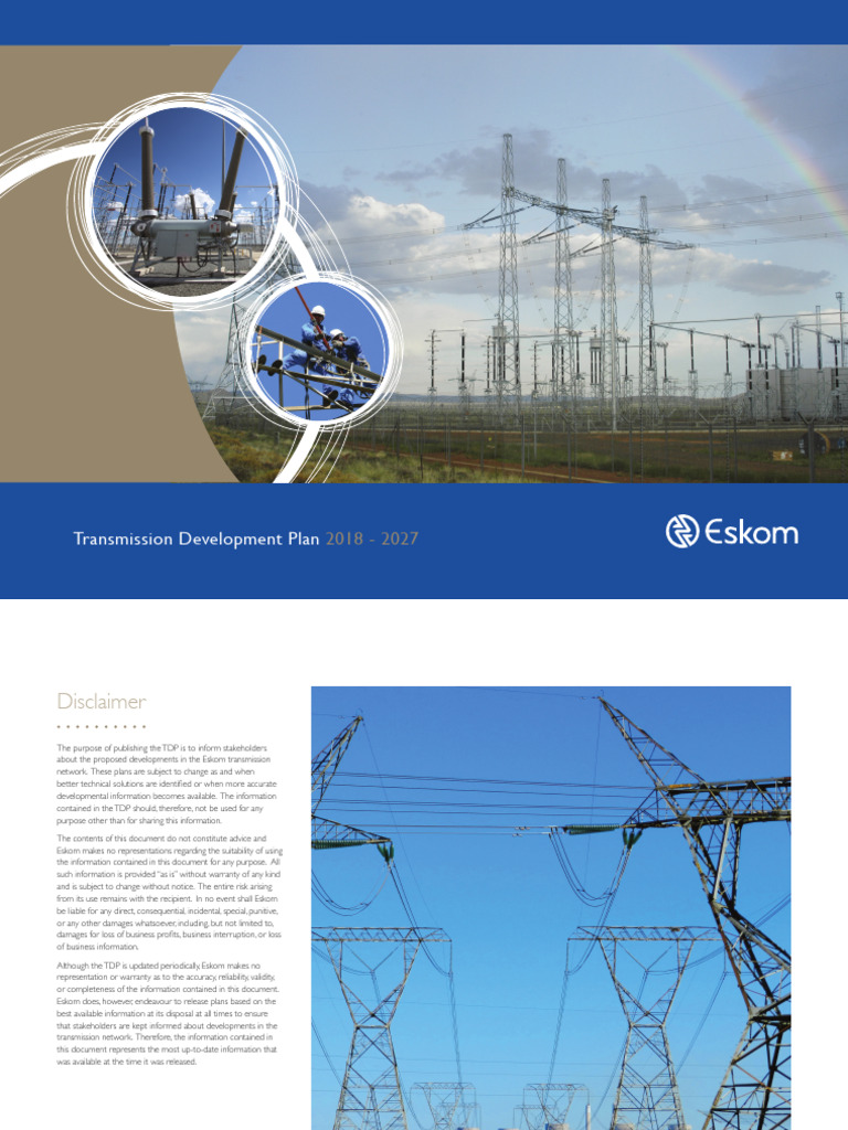 Eskom Transmissions TDP Booklet 2017 Rev4 | PDF