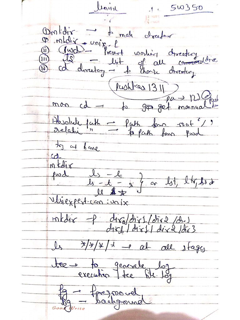 My Unix Notes Pdf
