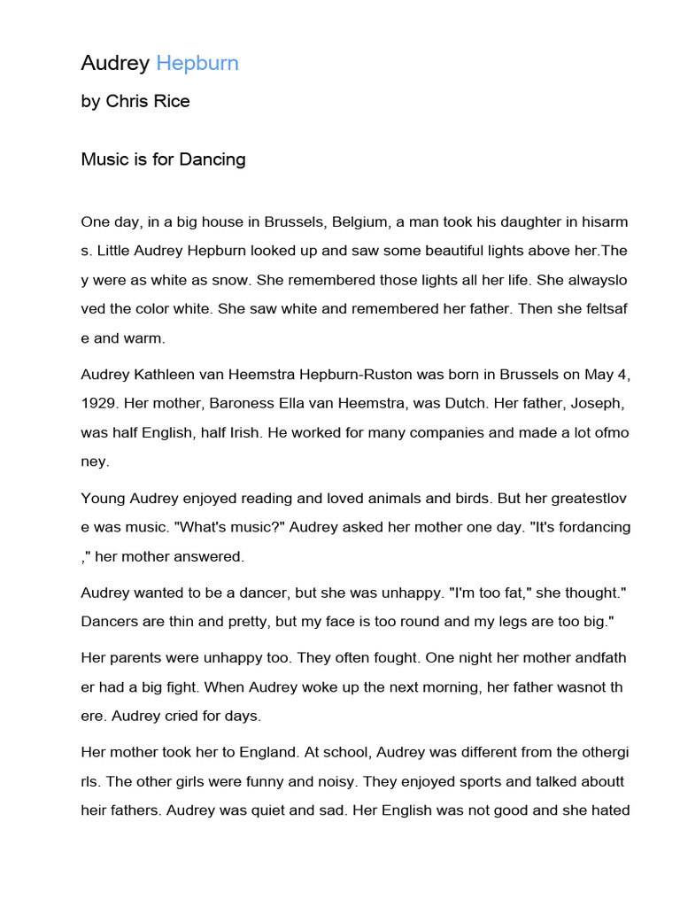 Audrey Hepburn | PDF