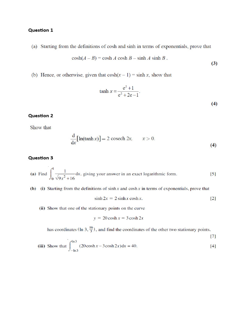 A2 Further Maths | PDF