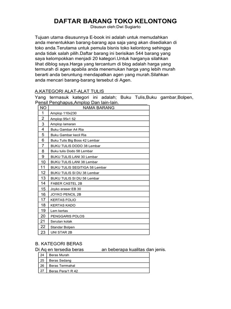 DAFTAR_BARANG_TOKO_KELONTONG_OCR | PDF