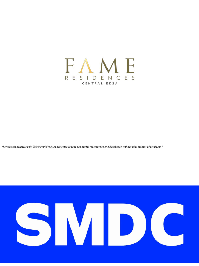 Fame Residences Pricing and Floor Plans | PDF