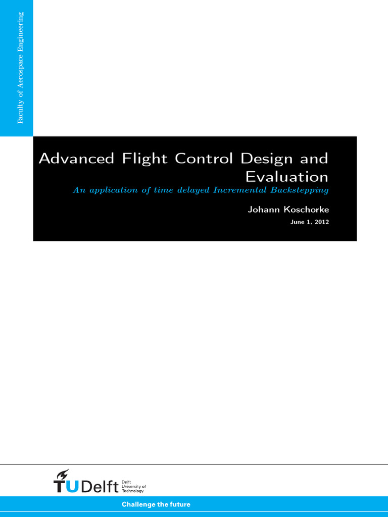 JKoschorke Advanced Flight Control Design and Evaluation 120611 | PDF