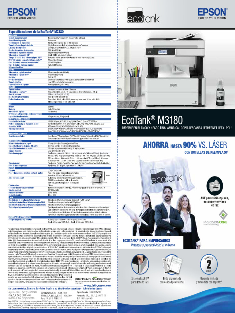 Epson M3180 | PDF