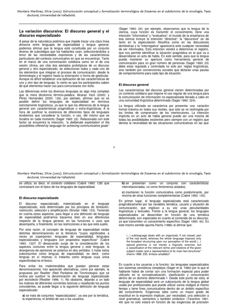 Montero Tipos Discurso | PDF