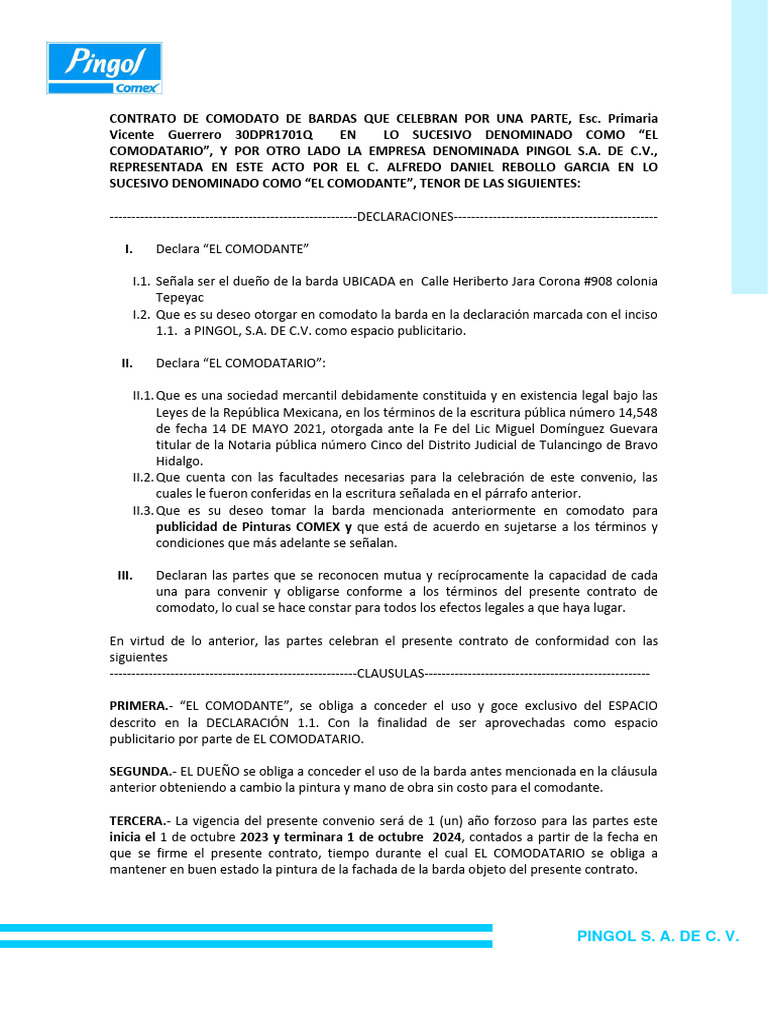 CONTRATO BARDA | PDF