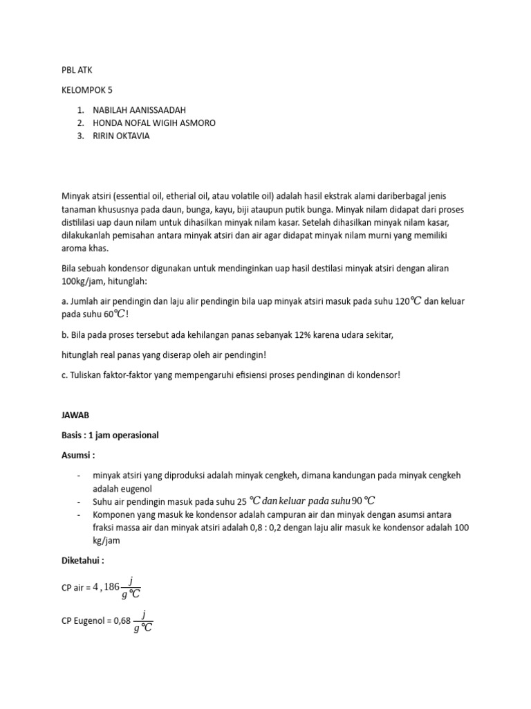 PBL Atk Kel 5 | PDF | Sains & Matematika | Teknologi & Rekayasa