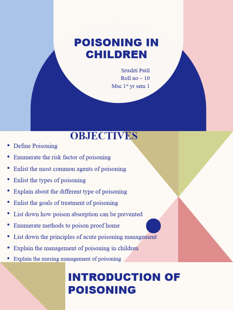 Types and Management of Poisoning in Children | PDF | Self-Improvement ...