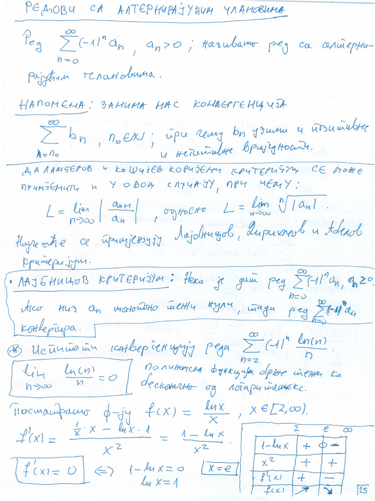 Vjezbe 3, Stepeni Redovi | PDF
