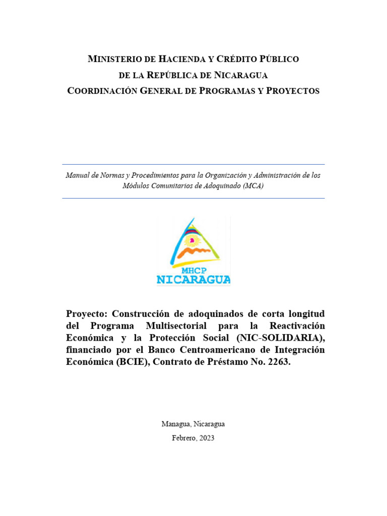Manual de Normas y Procedimientos de Mca - MHCP (Aprobado VF) | PDF