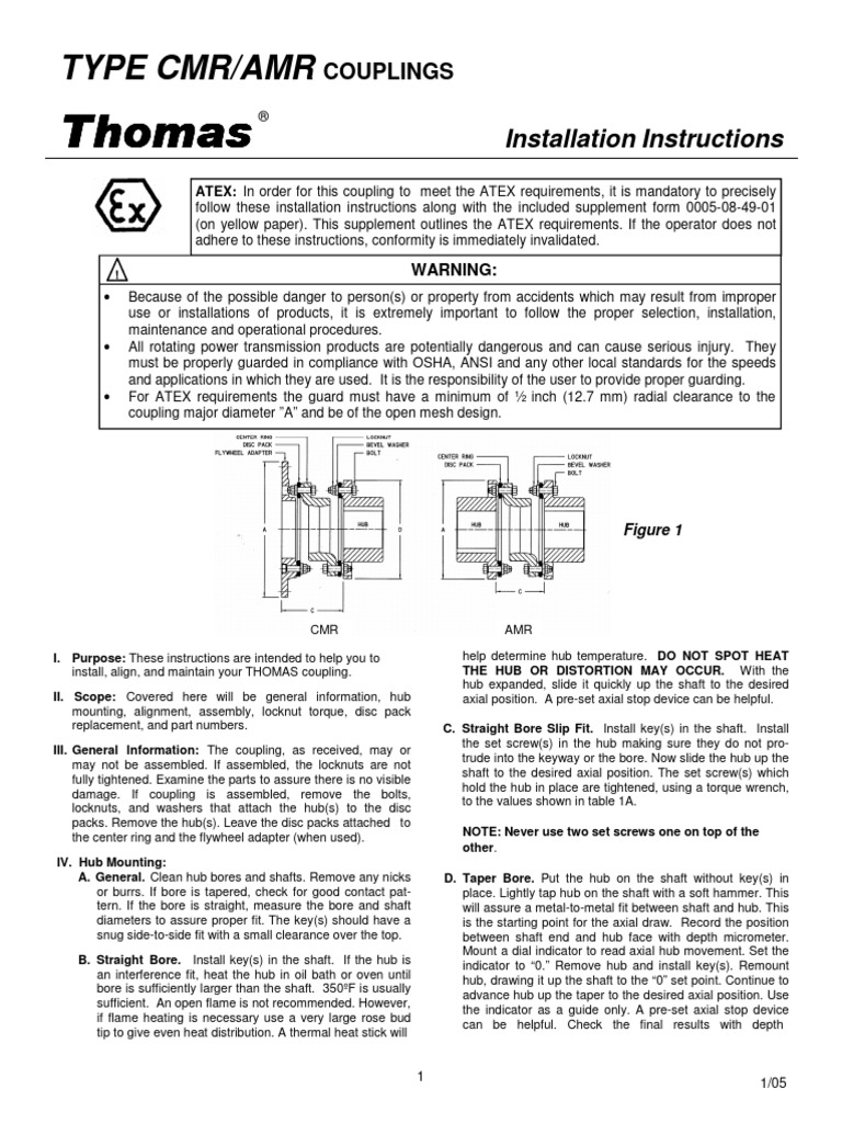 Type CMR, Instalacion. | PDF | Tools | Mechanical Engineering