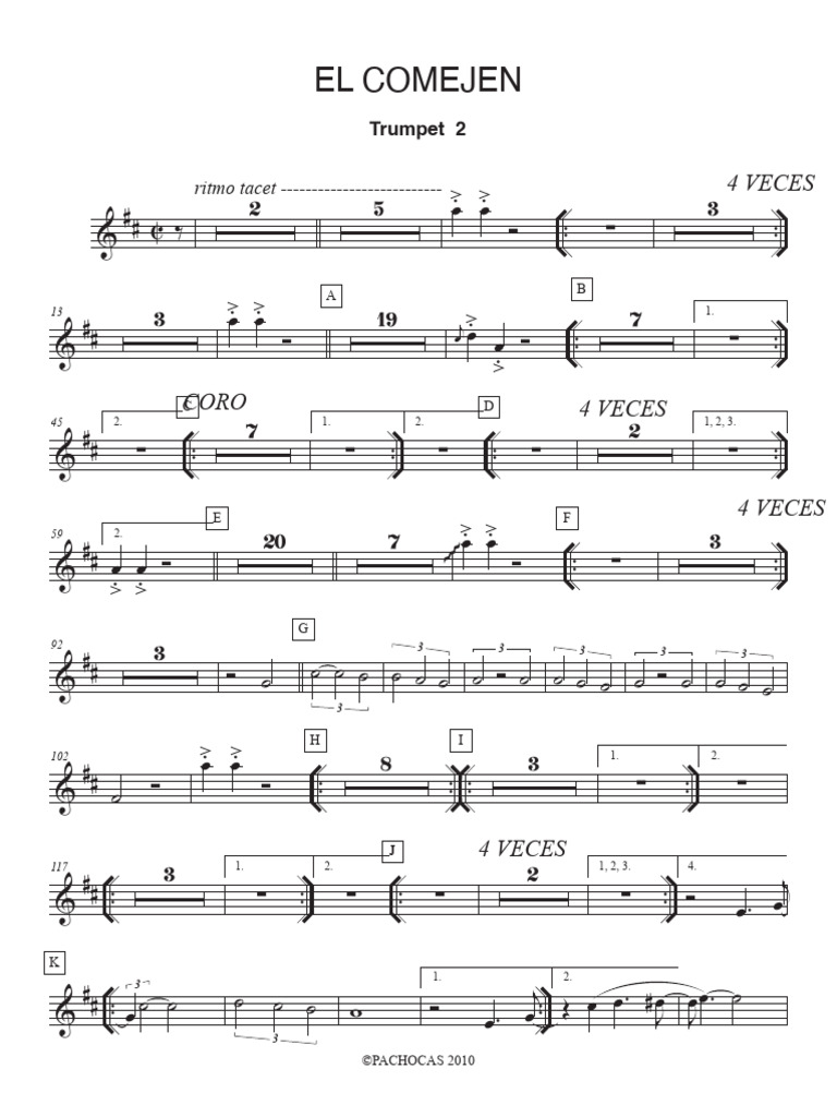El Comejen - Trumpet 2 | PDF