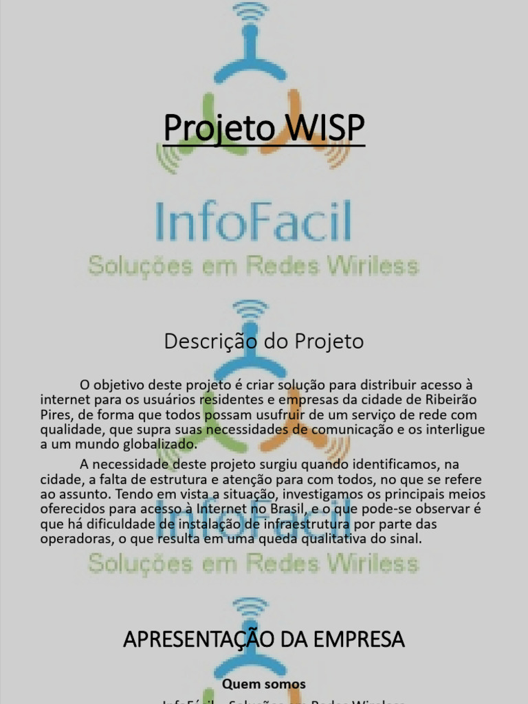 Projeto EAP WISP | PDF