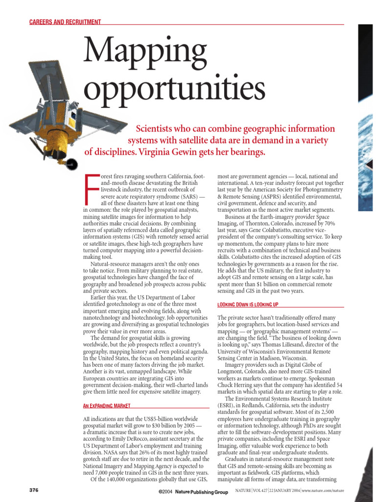 Mapping Opportunities Nature-2004 | PDF