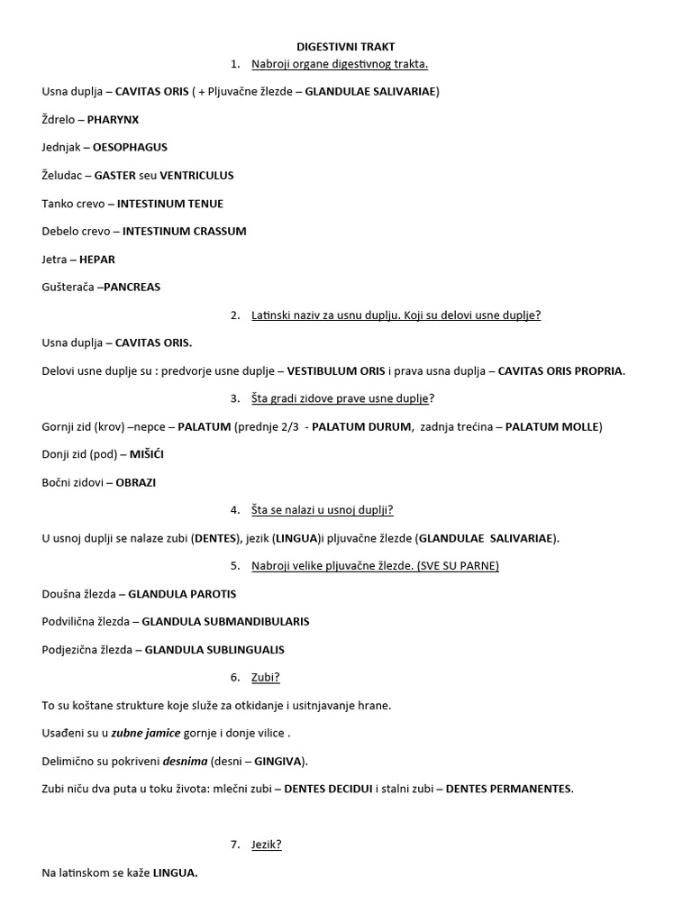 Digestivni Trakt - Obnavljamo | PDF