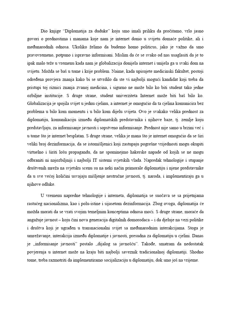 Diplomatija Za Duduke | PDF