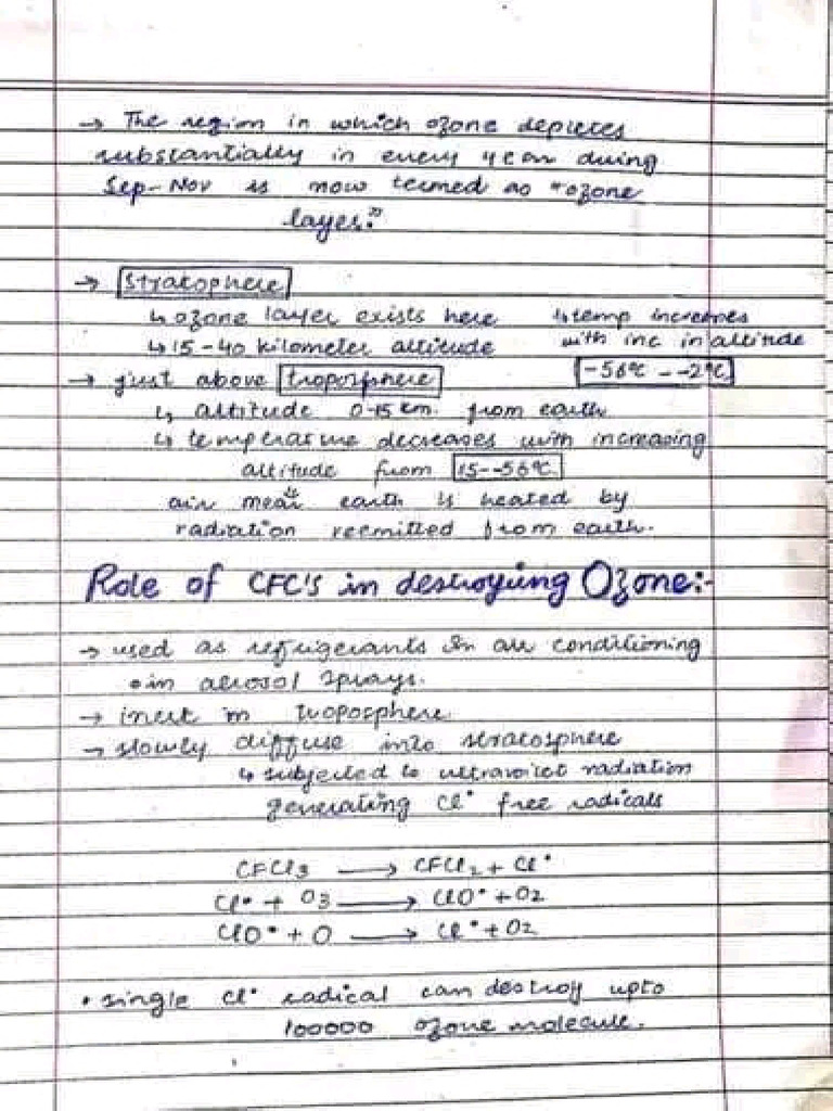 Environmental Chemistry Notes | PDF