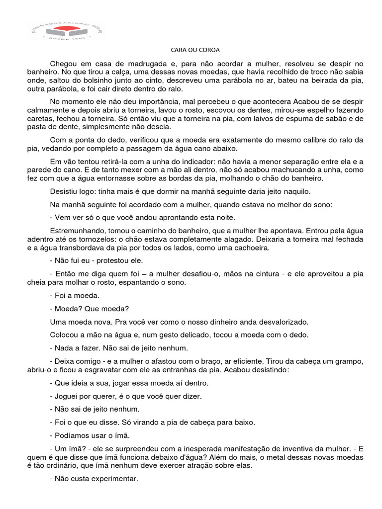 Cronica Cara Ou Coroa | PDF