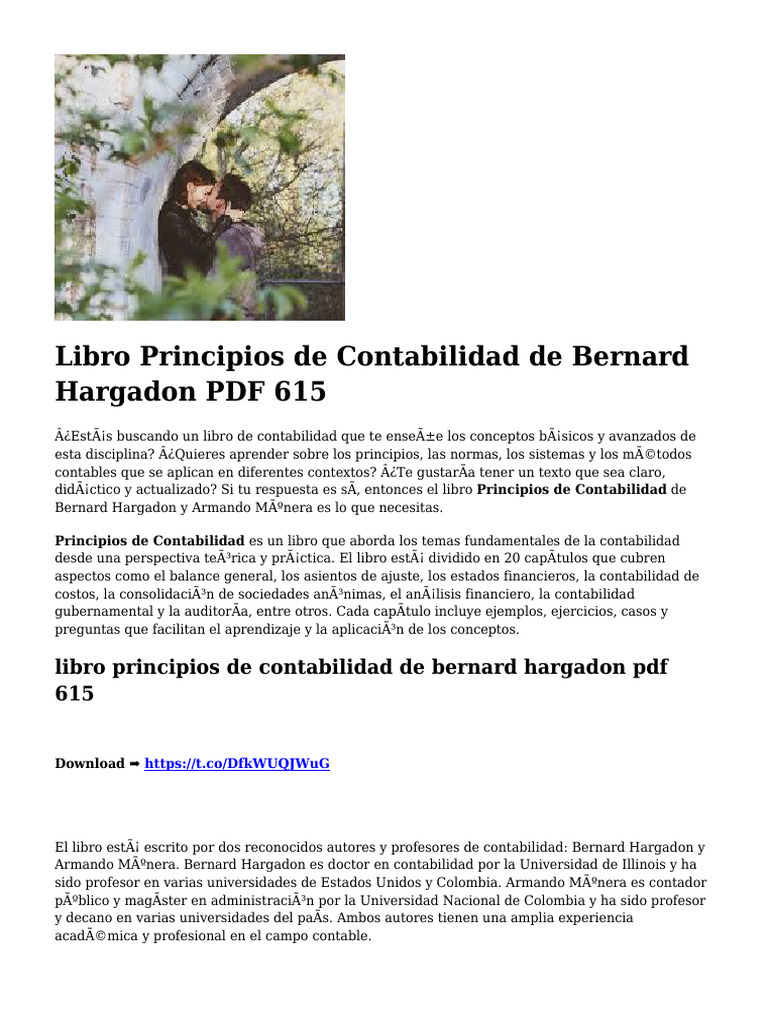 Libro Principios de Contabilidad de Bernard Hargadon PDF 615 | PDF