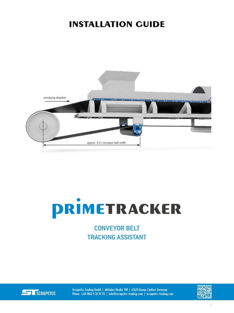 Conveyor Belt Tracking Installation Guide | PDF