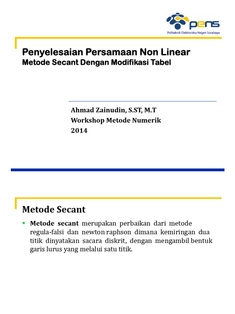 Metode Secant | PDF