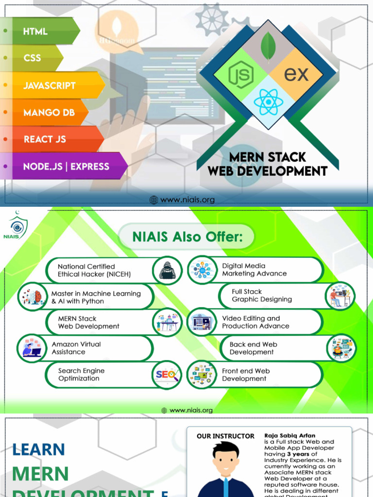 MERN Stack Outlines | PDF