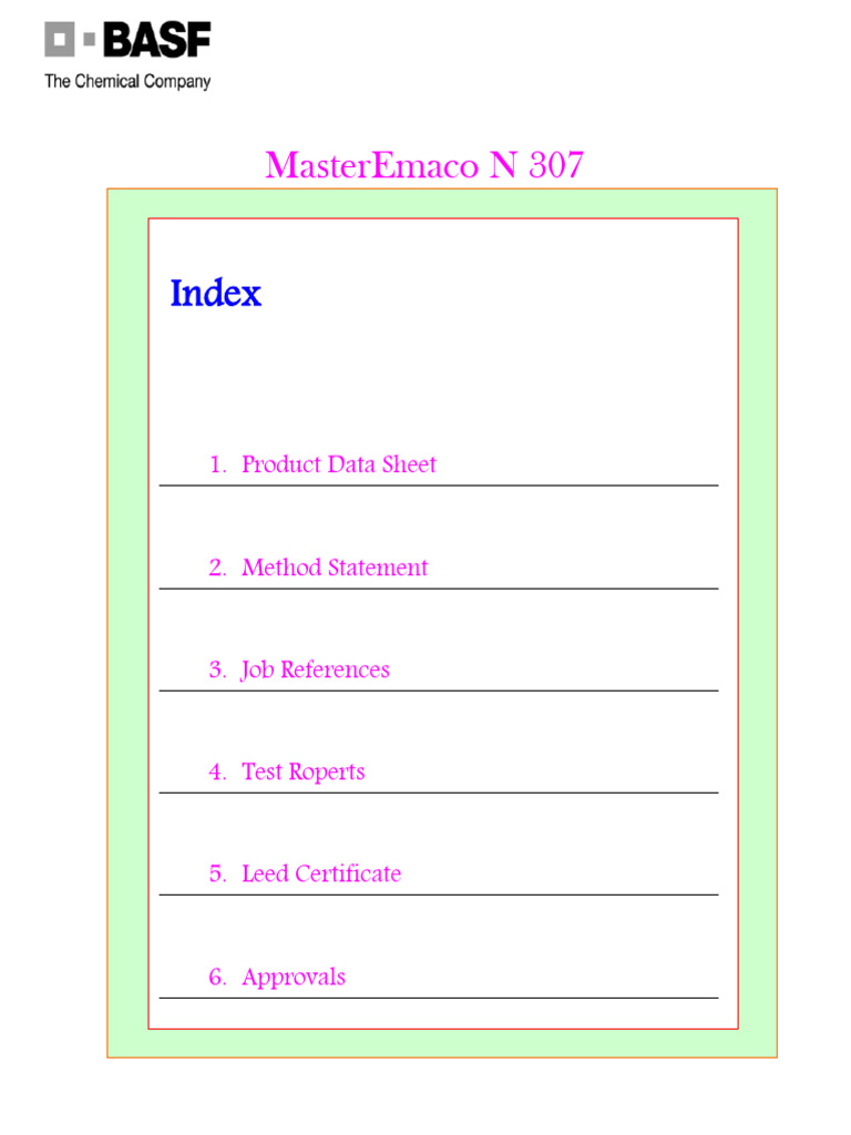 MasterEmaco N 307 | PDF