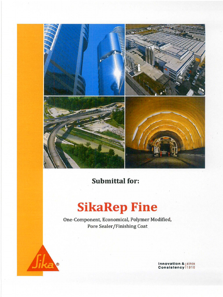 Submittal Sika Rep Fine | PDF