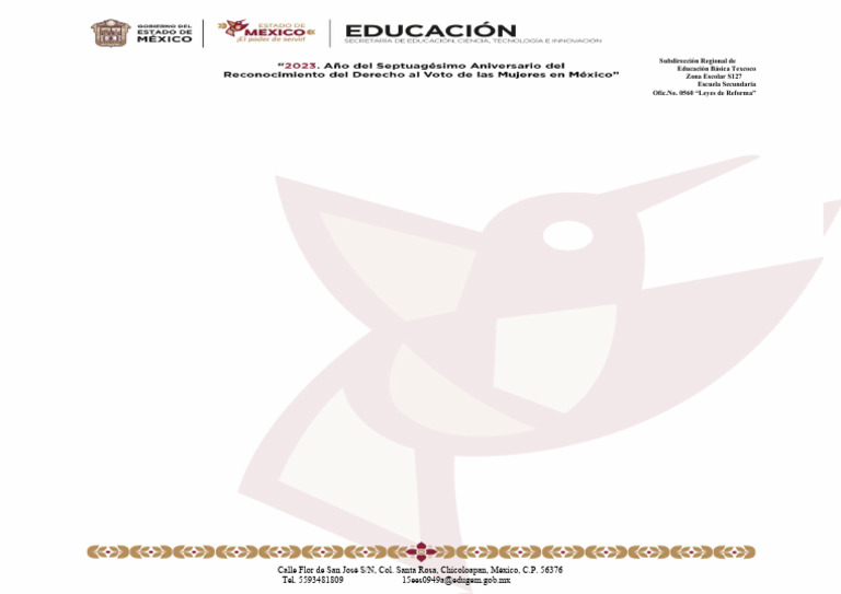 Hoja Membretada Oficial Horizontal | PDF