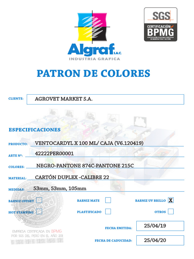 Especificaciones de Ventocardyl 100ml | PDF