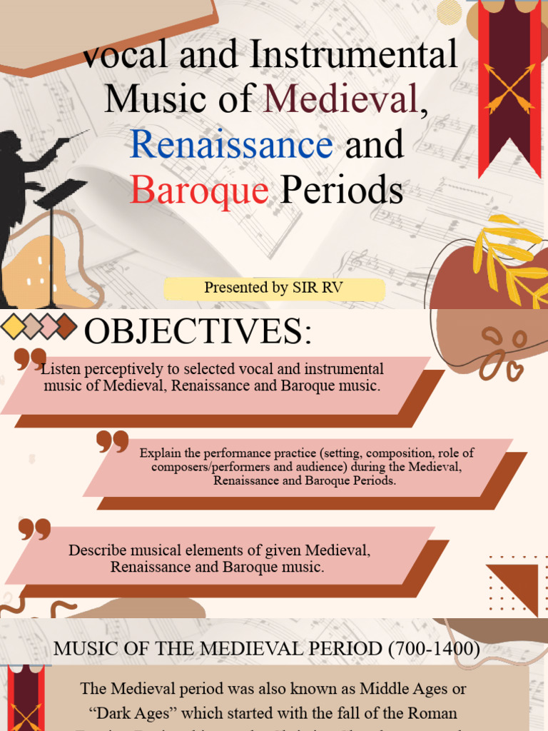 G9 Vocal and Instrumental Music of Medieval, Renaissance and Baroque ...