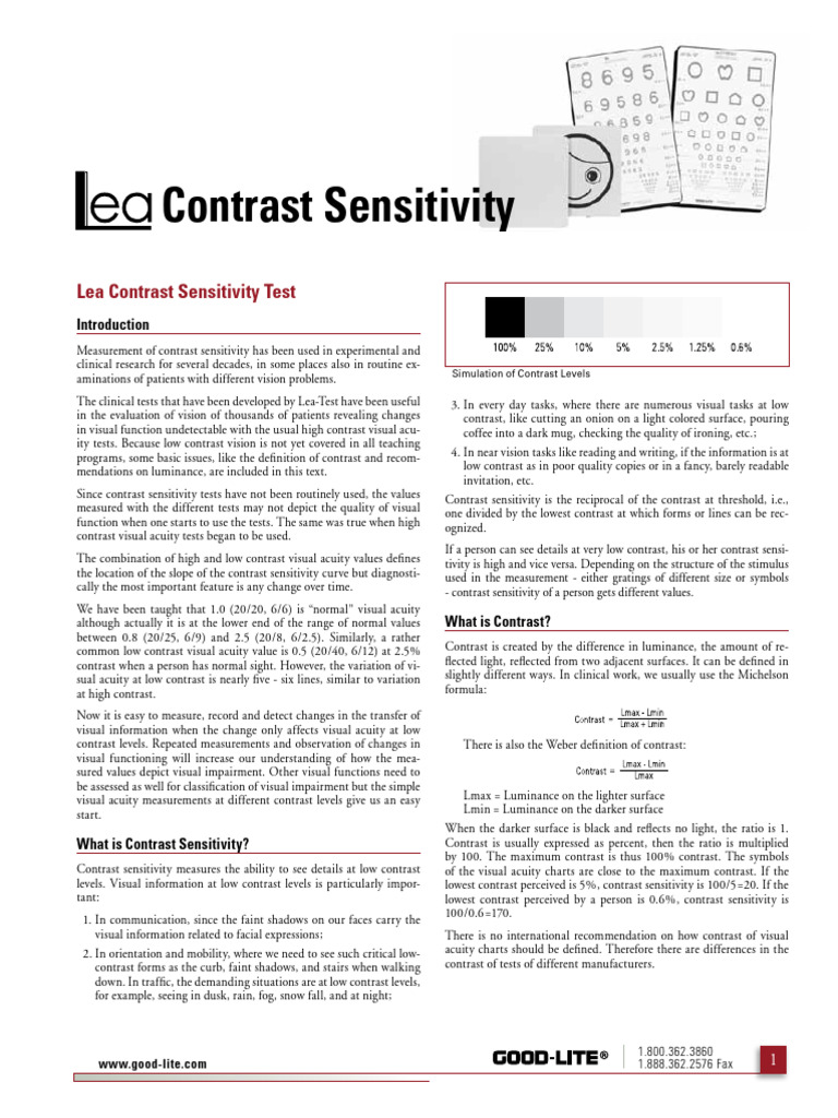ContrastSensitivity 1 | PDF