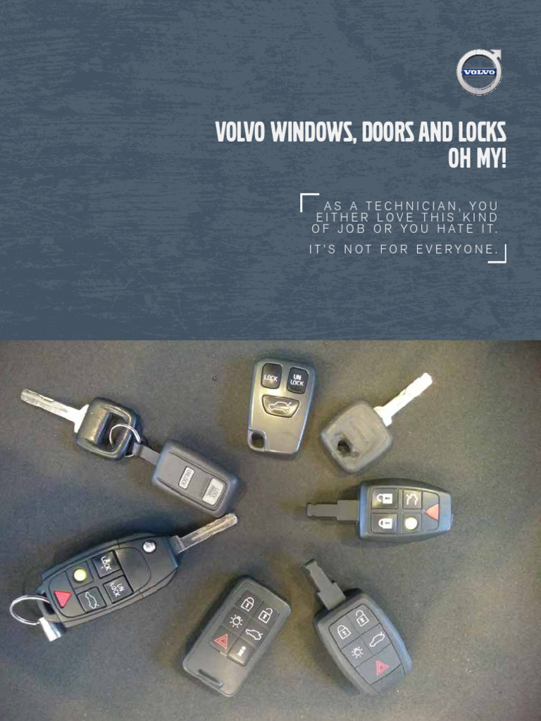 Volvo Windows Doors and Locks Oh My | PDF | Car | Land Vehicles