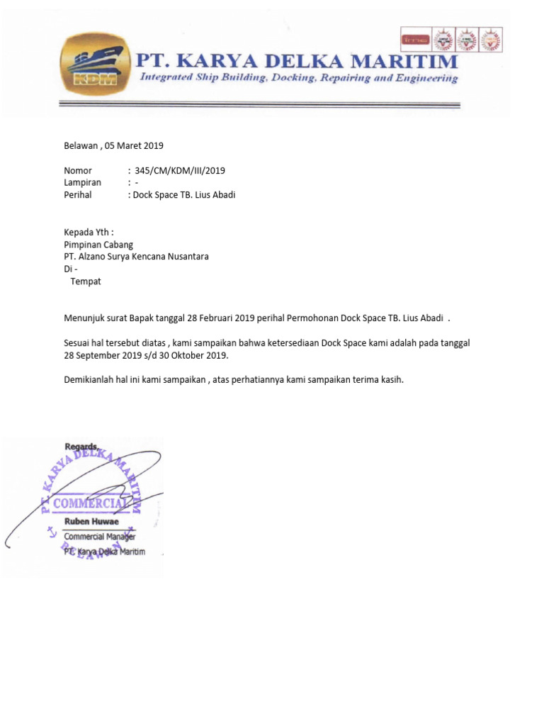 Dock Space KDM Lius Abadi | PDF