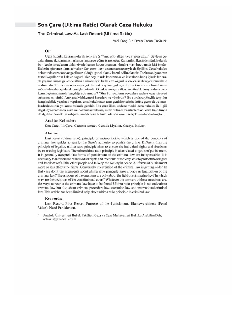 Ceza Hukuku Copy 2 | PDF