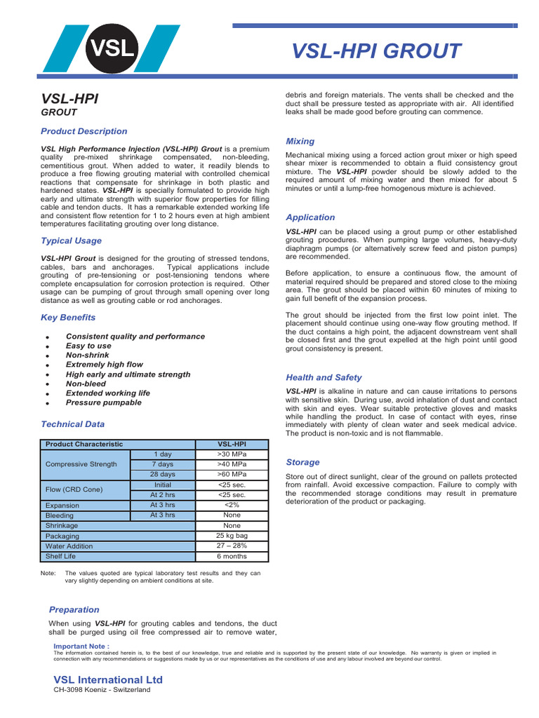 HPI - Catalogue VSL International | PDF