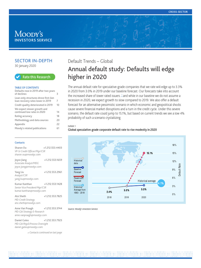 Moodys Default Reports 2020 Pg32 | PDF