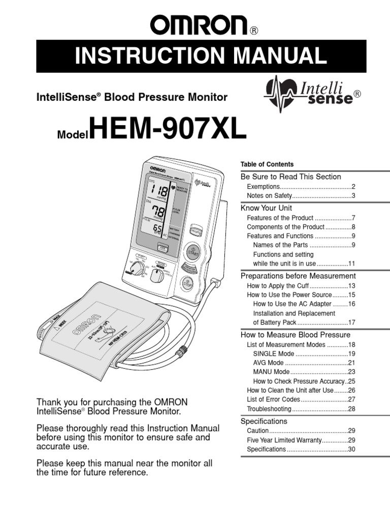 Hem-907xl Im | PDF