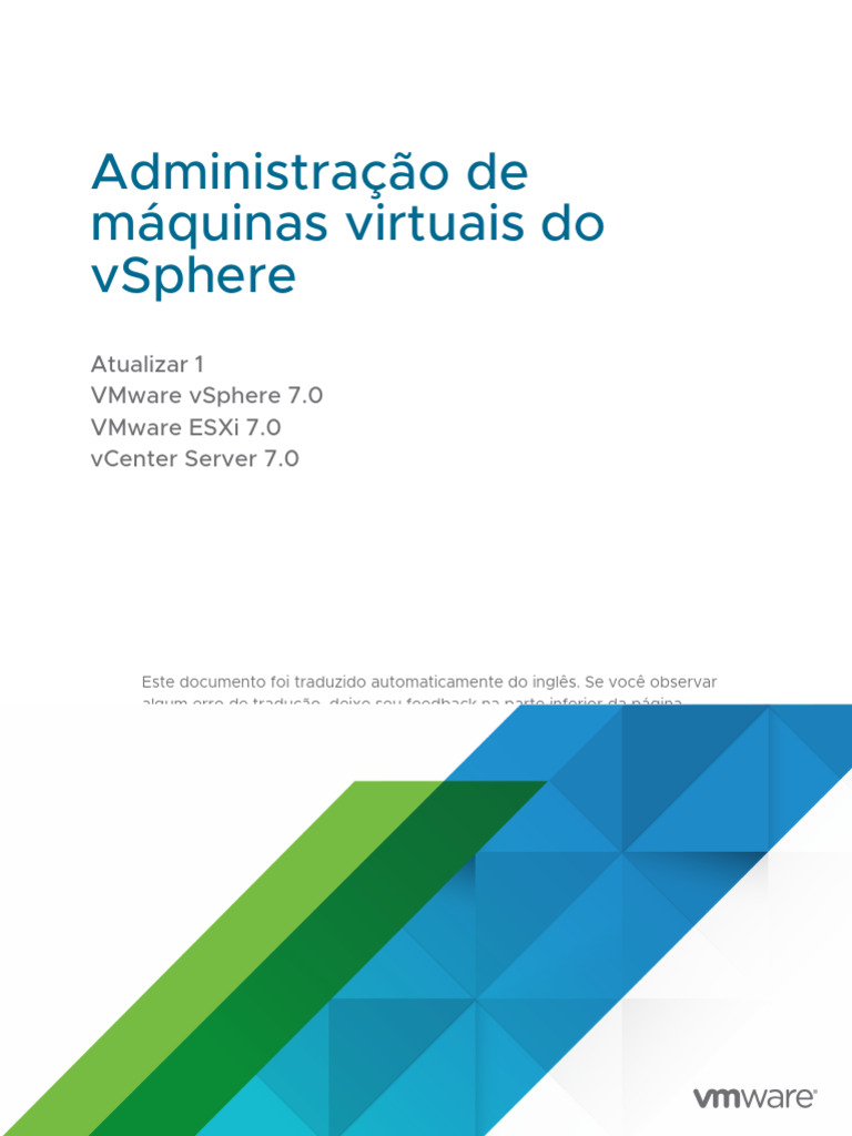 Vsphere Esxi Vcenter Server 701 Virtual Machine Admin Guide | Download ...