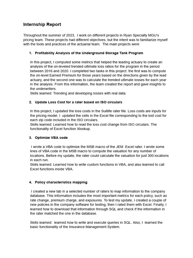 Internship Report | PDF | Computers